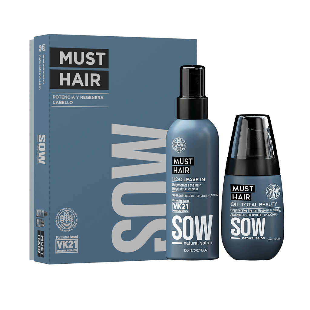 PACK SOW MUST HAIR OIL 50 ML + LEAVE-IN 150 ML - GlamStore